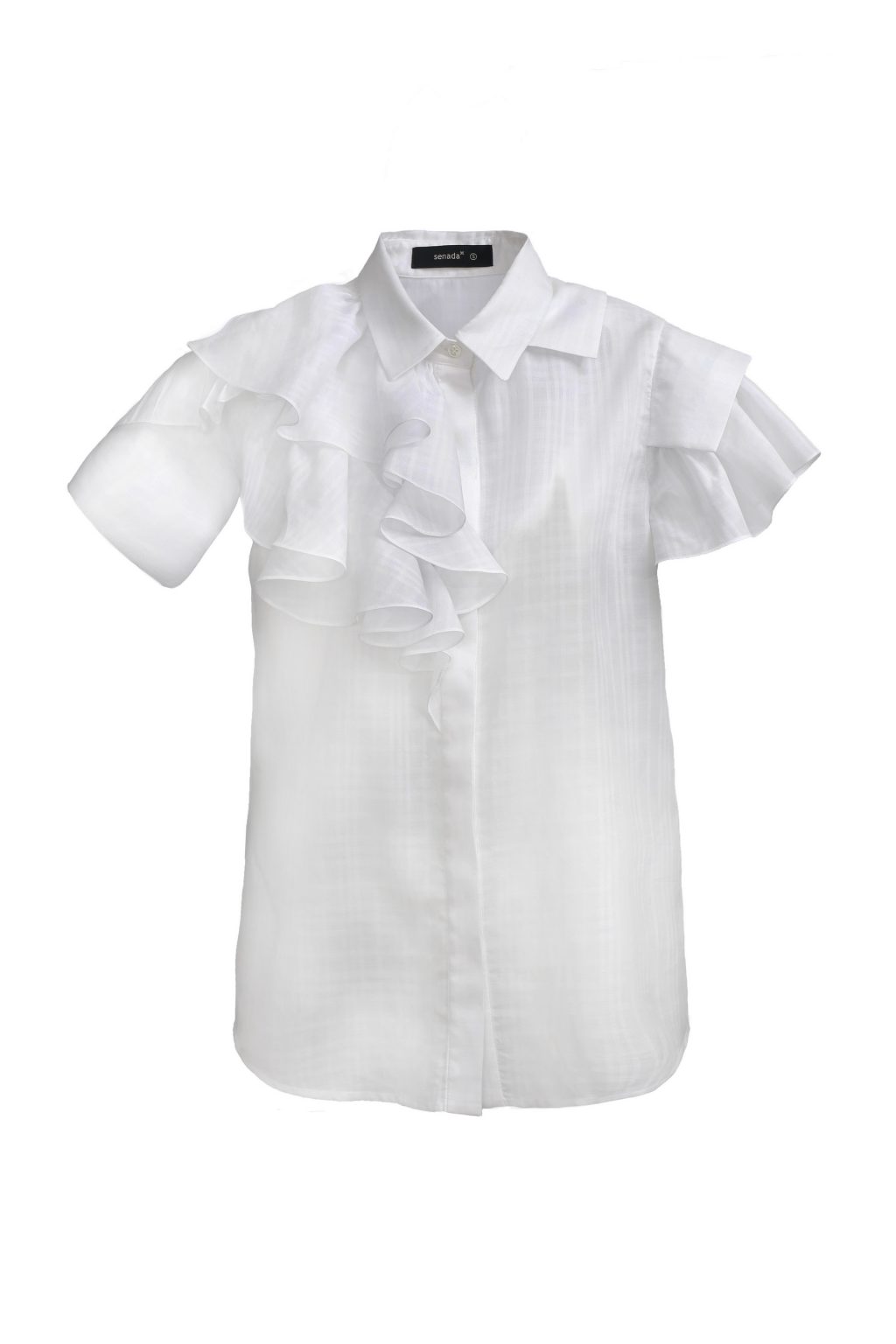 LAYERED RUFFLE CAPPED SLEEVES SHIRT – Senada Thailand